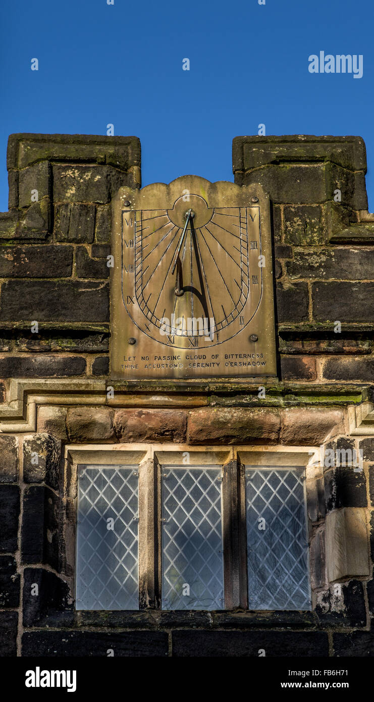 Sundial above the entrance to St. Wilfred's, Standish Parish Church ...