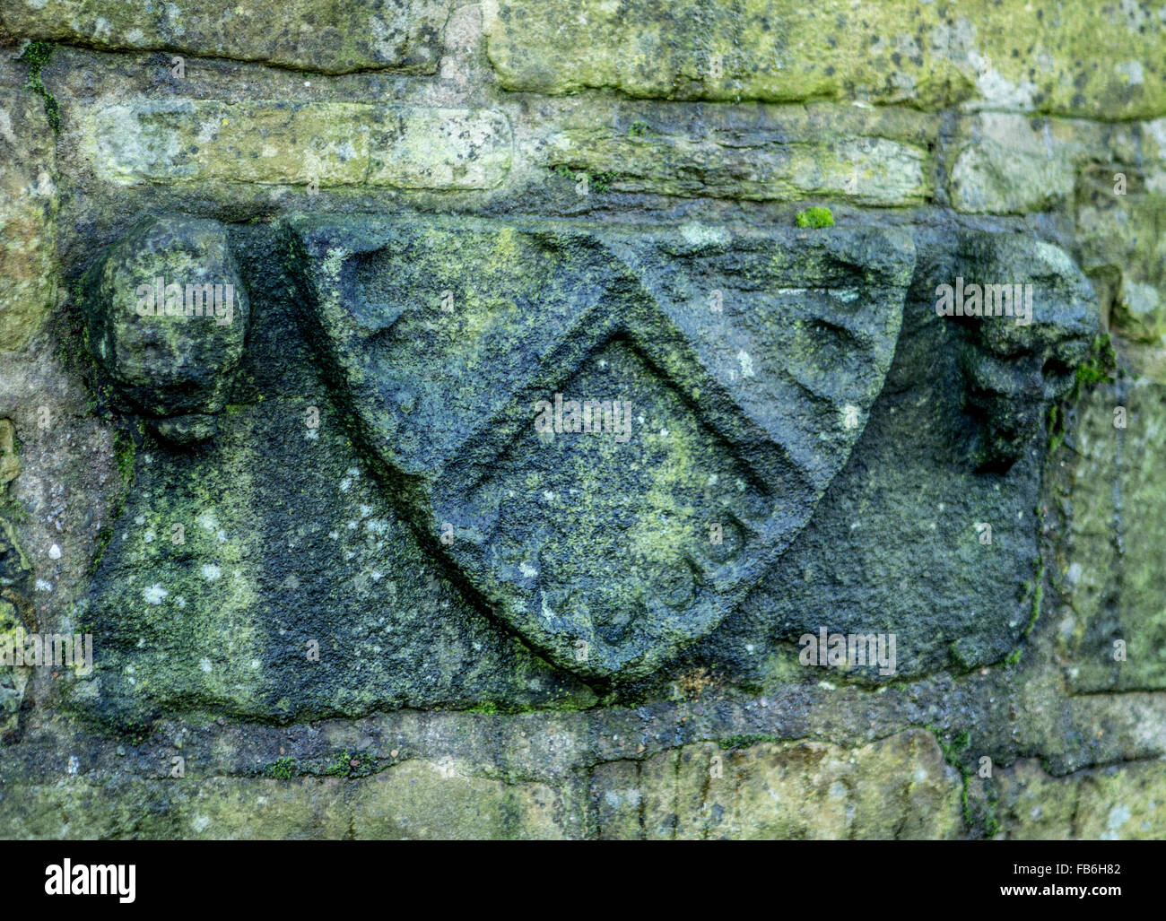 Artefacts in the wall of st wilfreds hi-res stock photography and ...