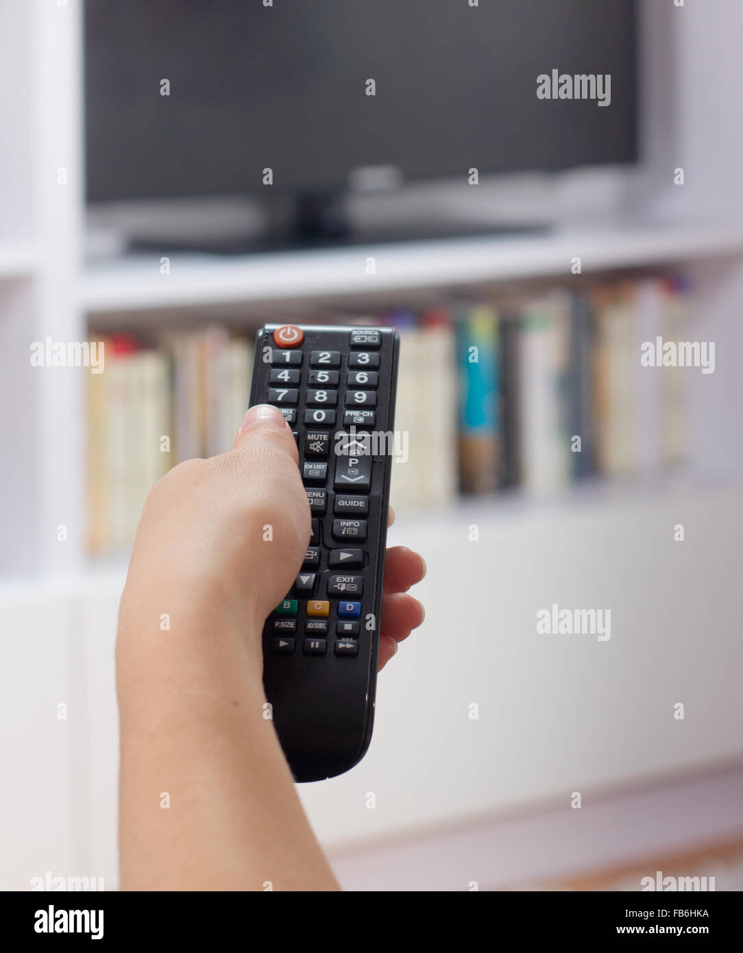 TV Remote control, changing program on television Stock Photo - Alamy