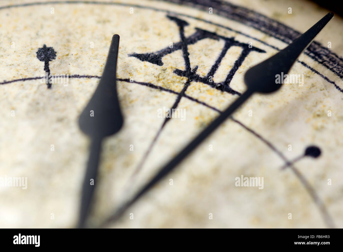 concept abstract of time with the hand of an old clock Stock Photo - Alamy