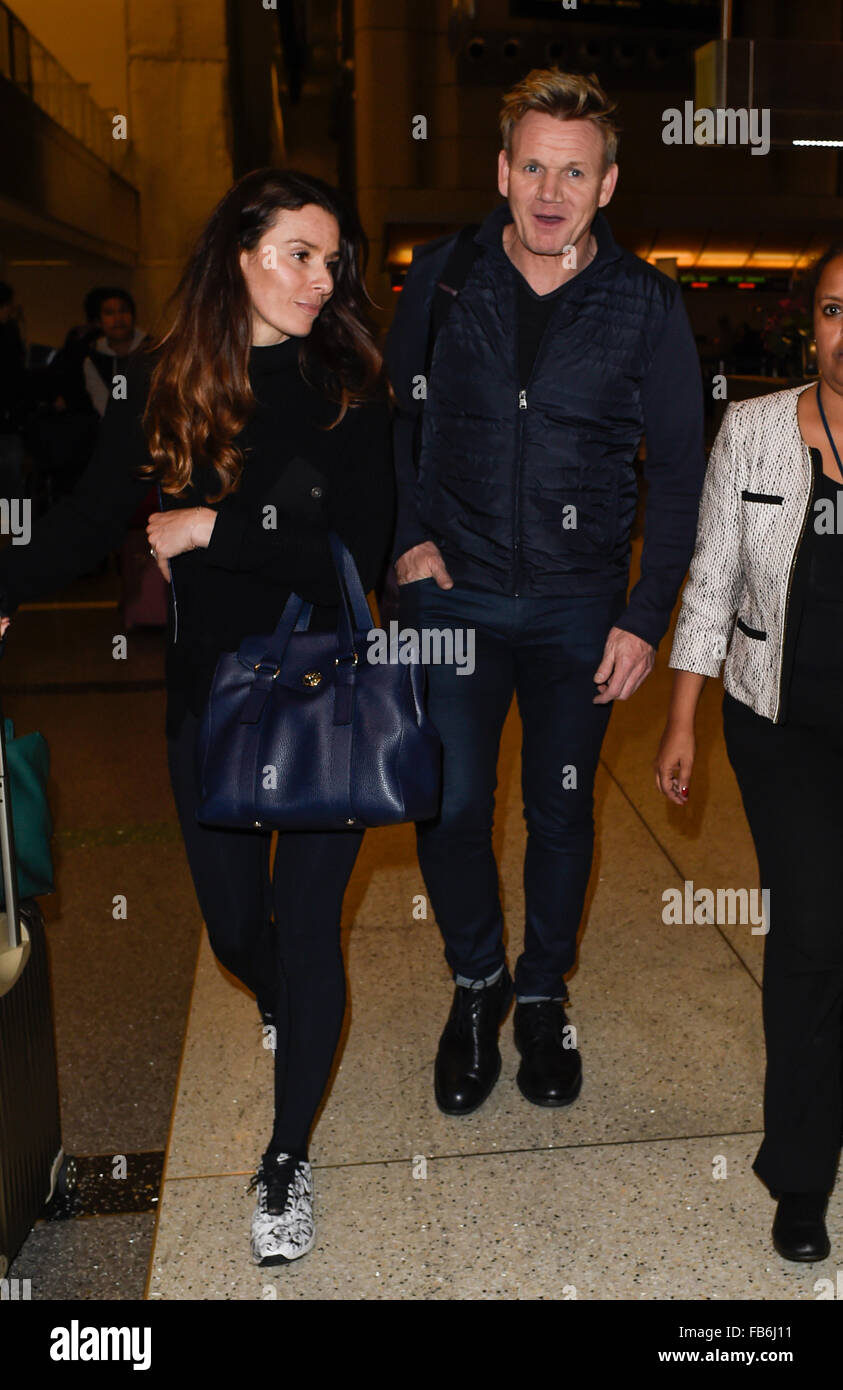 Gordon Ramsay and Tana Ramsay leave LAX airport Featuring: Gordon ...