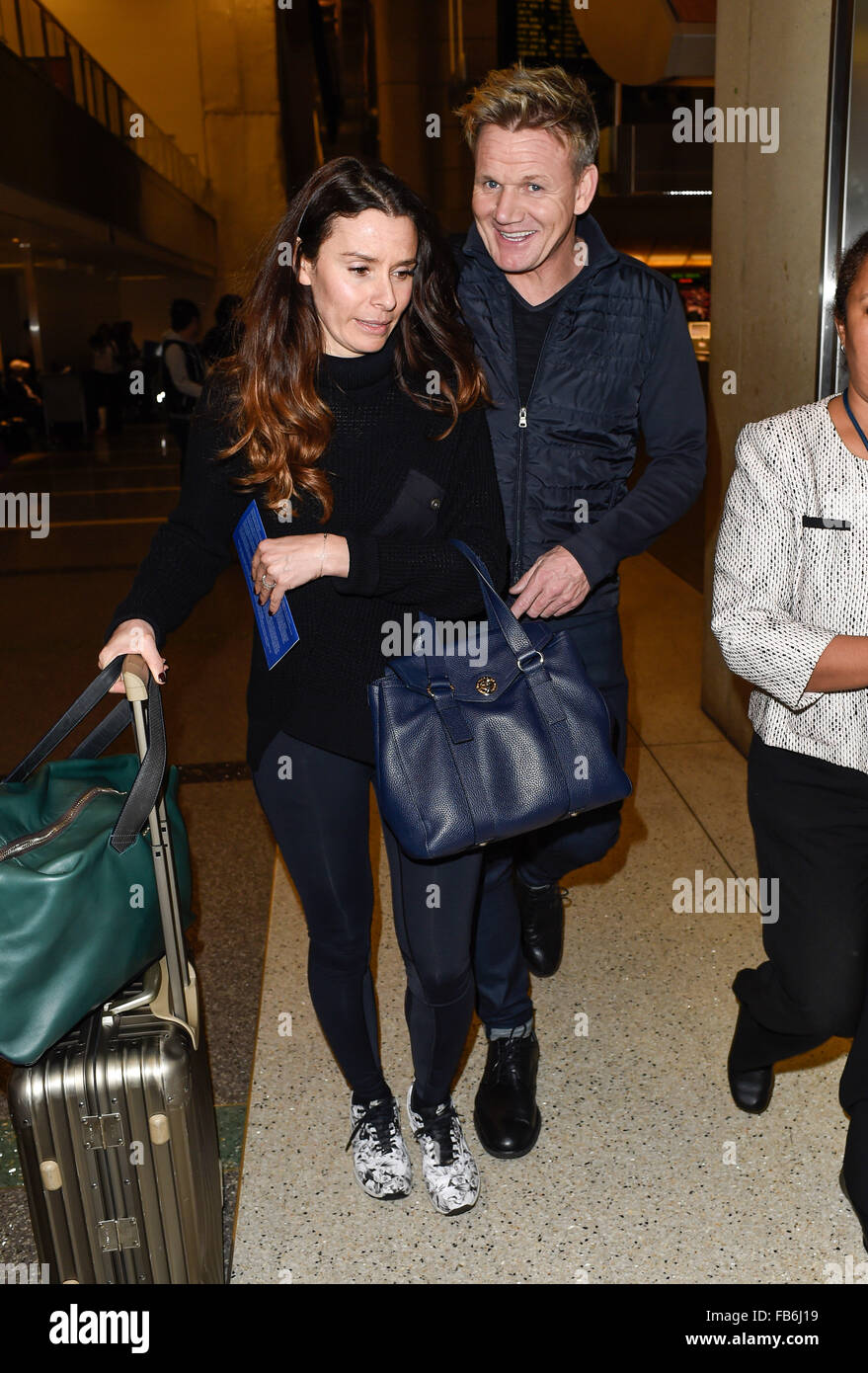 Gordon Ramsay and Tana Ramsay leave LAX airport Featuring: Gordon ...