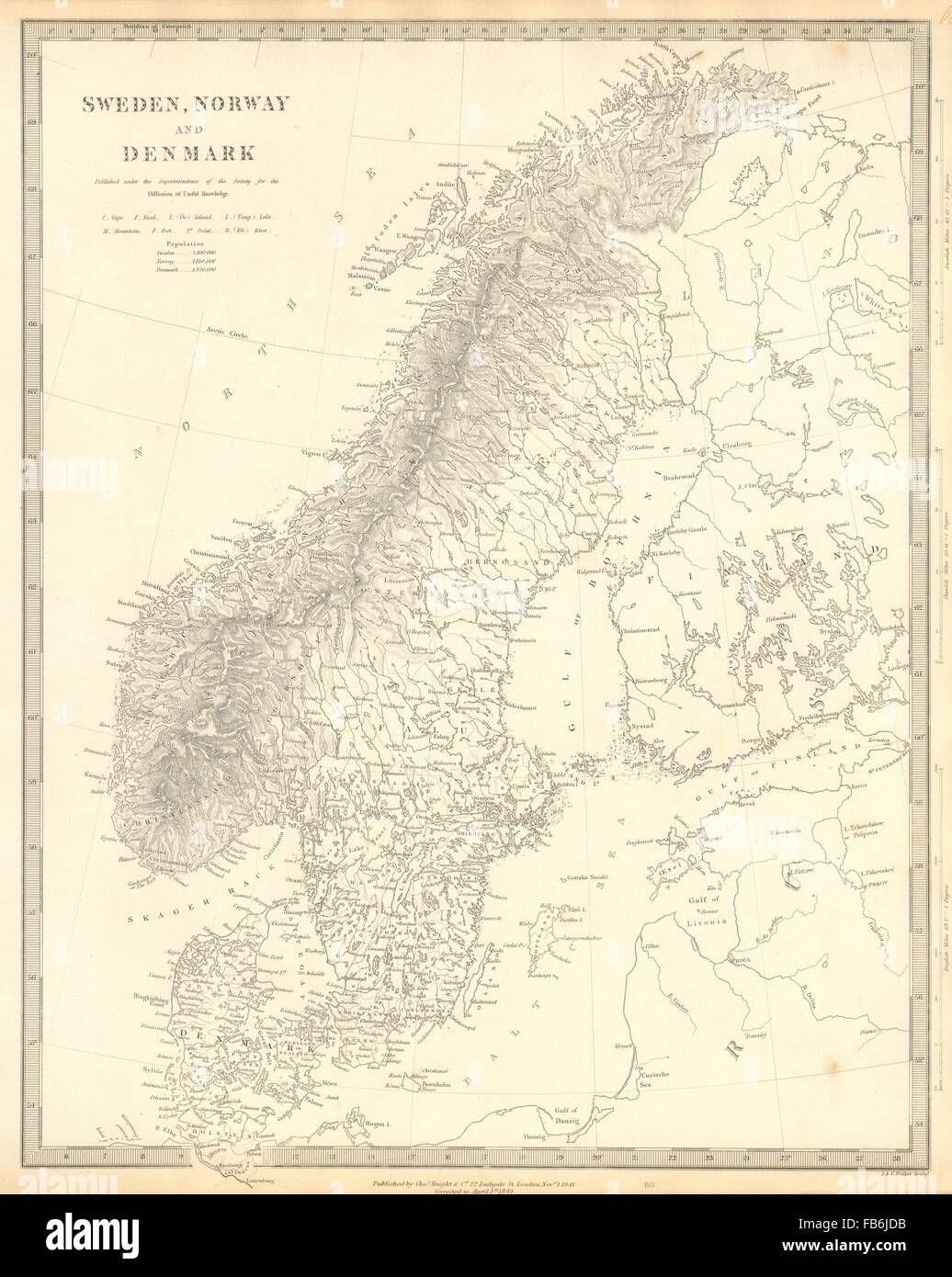 Old map sweden scandinavia hi-res stock photography and images - Alamy
