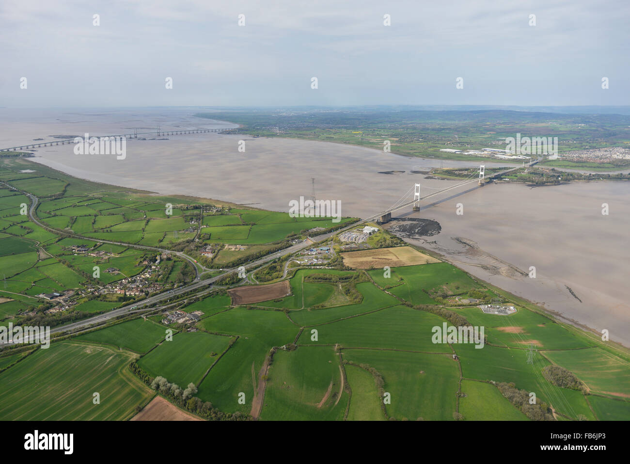 Severn bridge aerial hi-res stock photography and images - Alamy