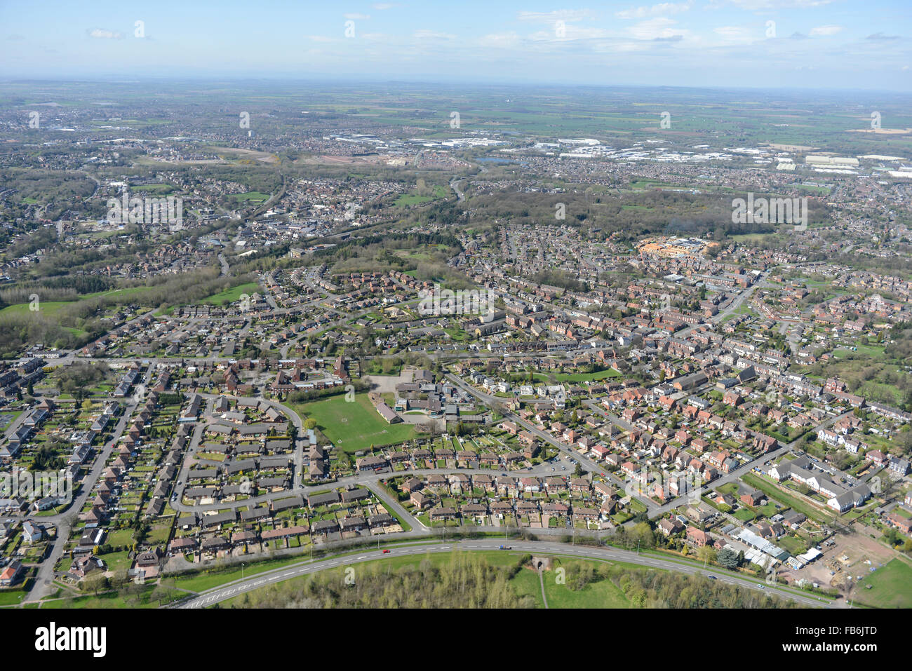 Aerial view telford town centre hi-res stock photography and images - Alamy