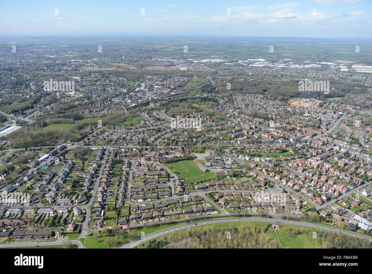 Aerial view telford town centre hi-res stock photography and images - Alamy