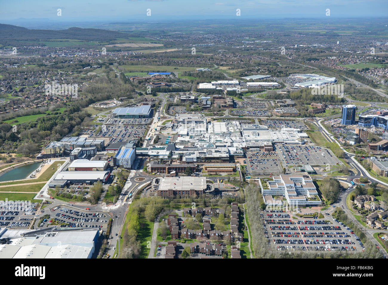 Aerial view telford town centre hi-res stock photography and images - Alamy