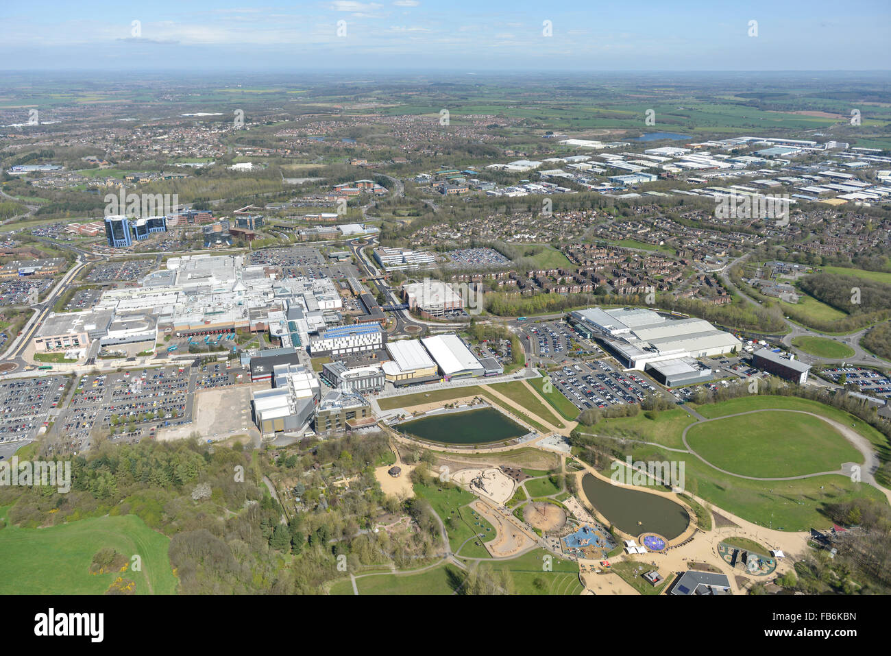 Aerial view telford town centre hi-res stock photography and images - Alamy