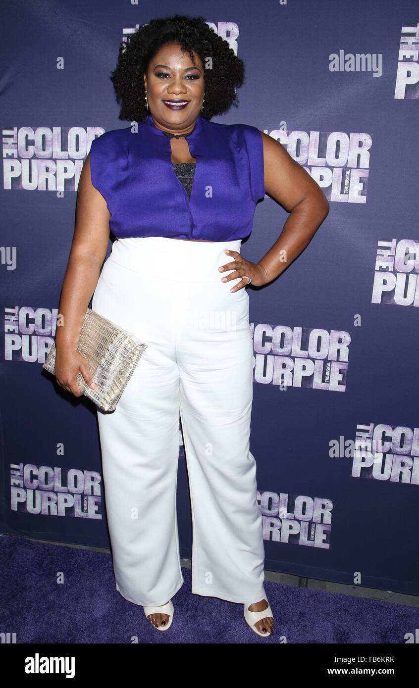 Opening night for The Color Purple at the Bernard B. Jacobs Theatre ...