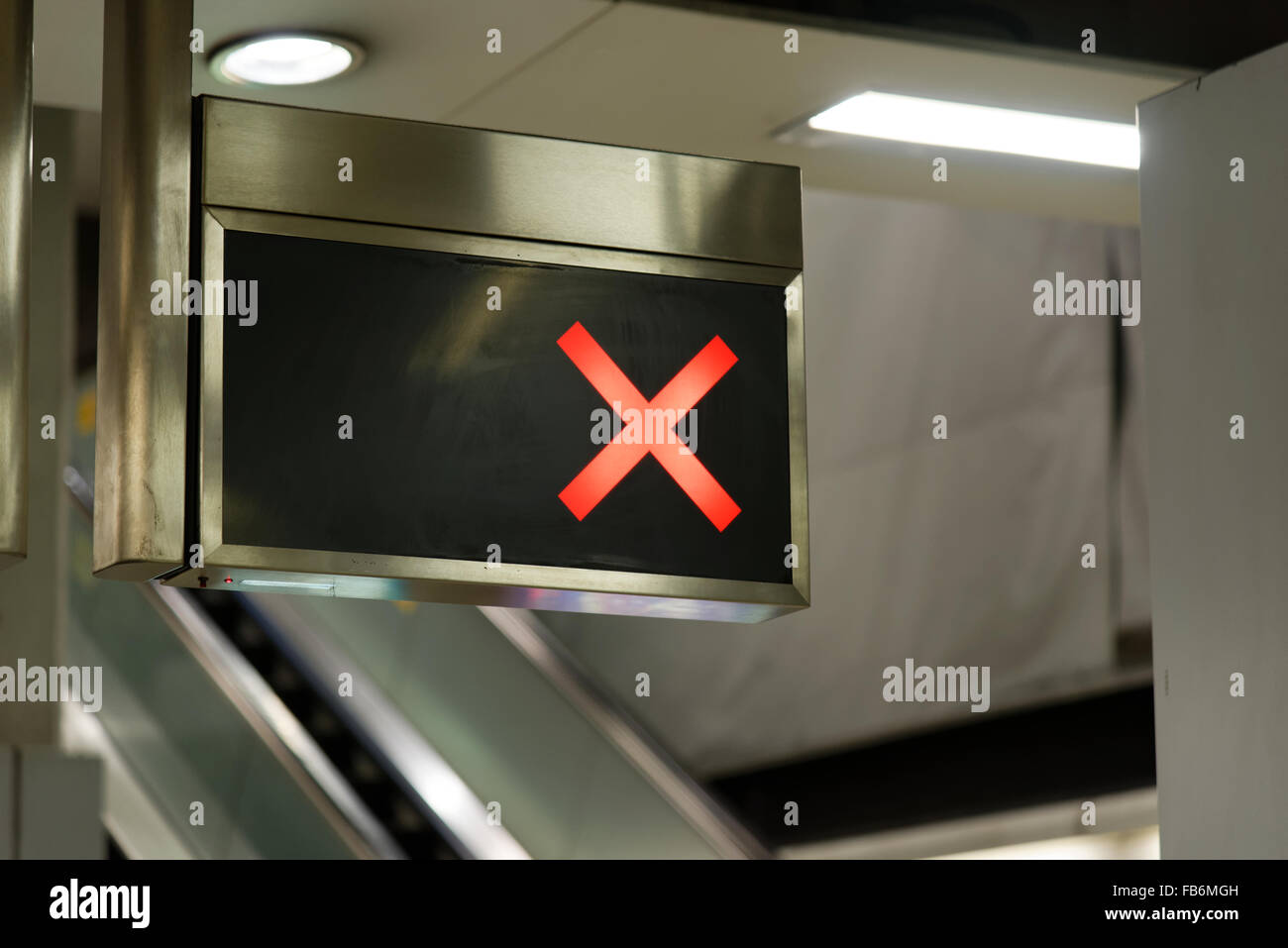 "no way" sign. Prohibited to pass sign Stock Photo - Alamy