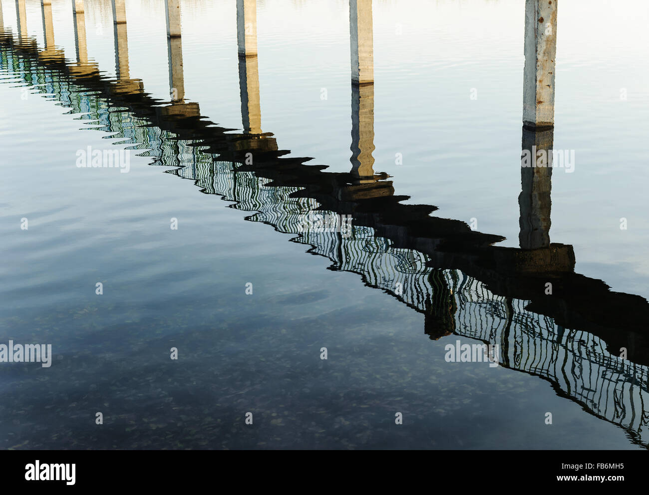 Reflection lake bridge hi-res stock photography and images - Alamy
