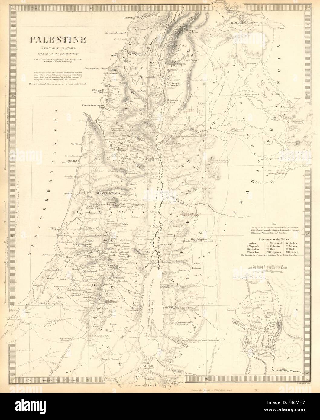 PALESTINE: in the time of Our Saviour Jesus; Ancient Jerusalem. SDUK ...