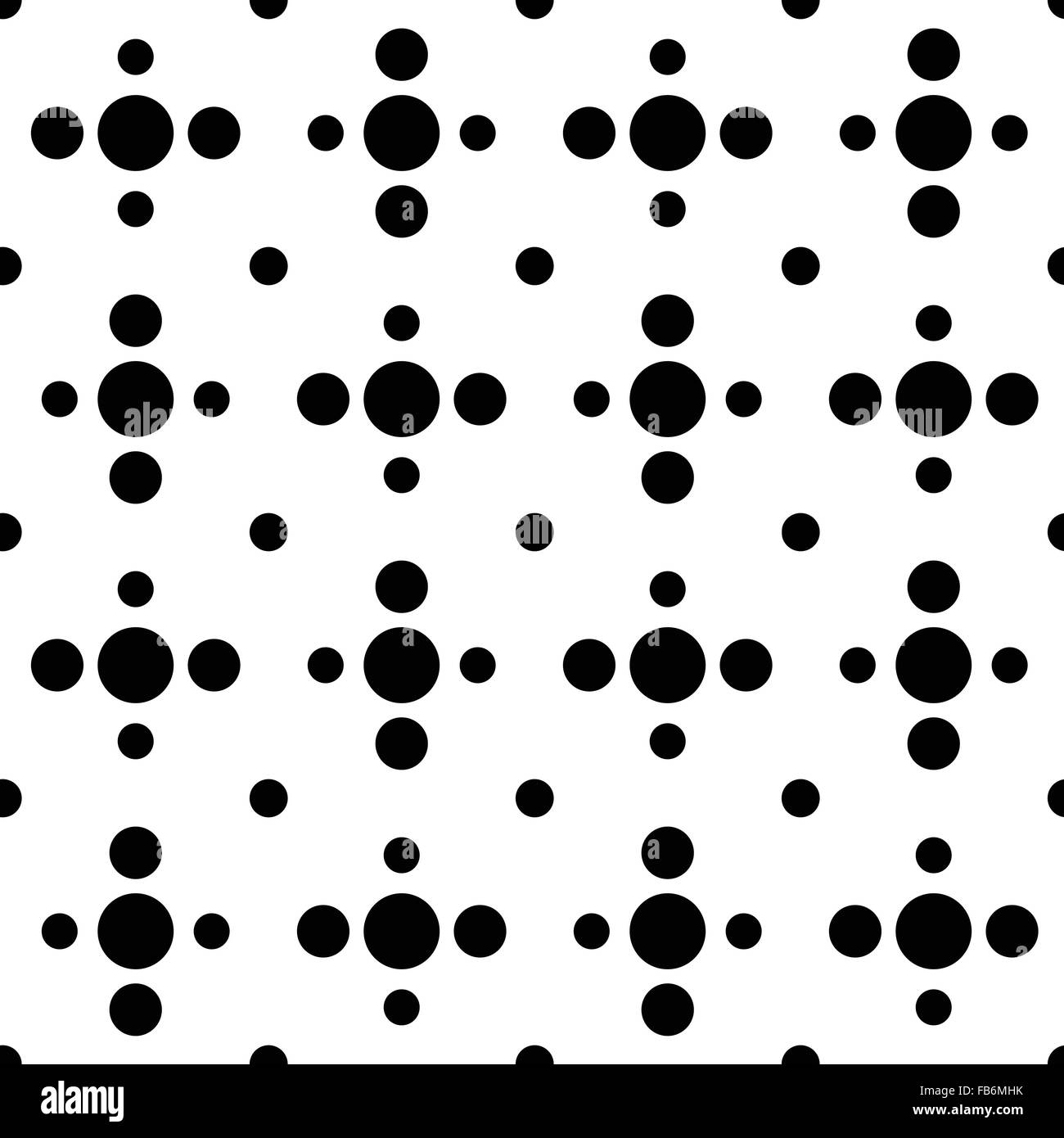 Black and white cross polka dot seamless pattern Stock Vector Image ...