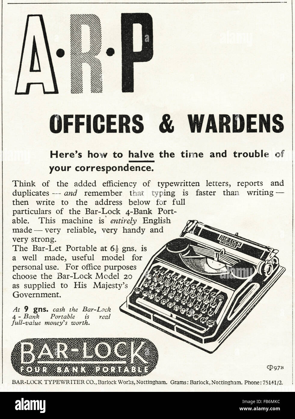 Original vintage advert from 1930s. Advertisement from October 1939, at ...