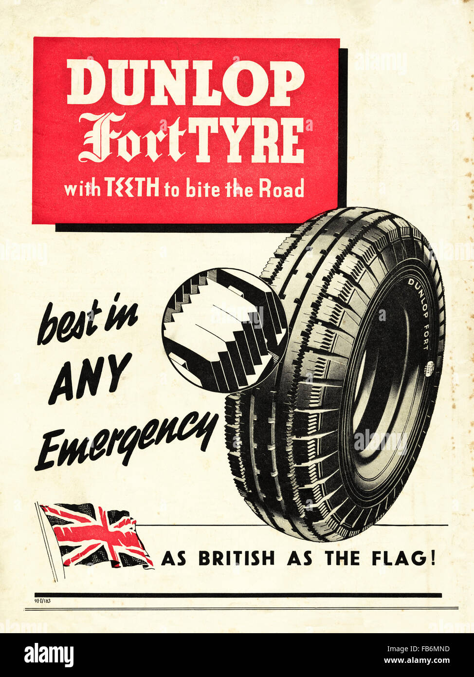 Dunlop advertisement hi-res stock photography and images - Alamy