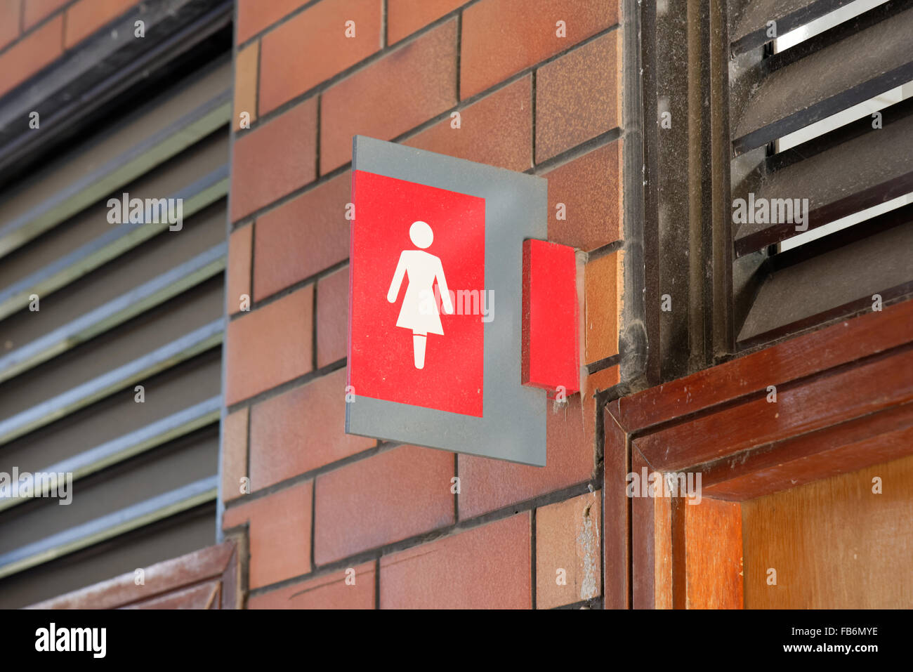 Women toilet sign Stock Photo - Alamy