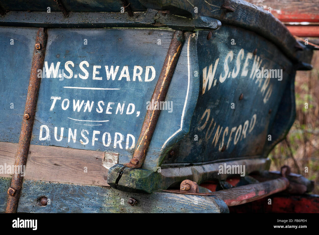 old builders cart in field near Dunsford,Devon,cart, old, bullock, way ...