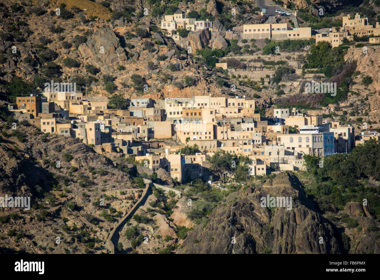 Mountain village in Jabel Akhdar (Jabel Akhdar, Sultanate of Oman Stock ...