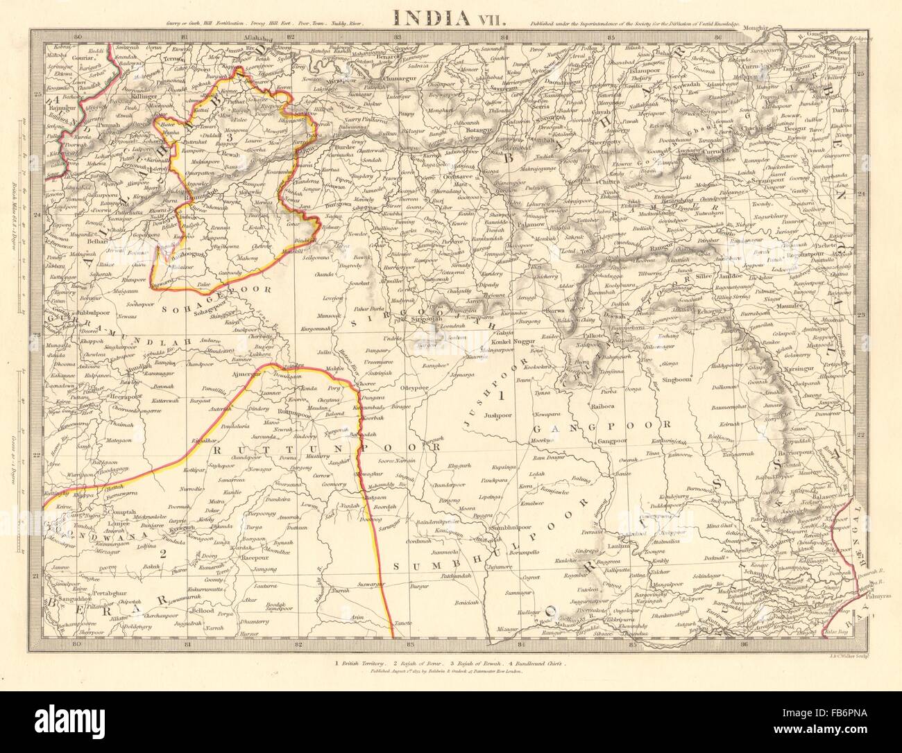 INDIA:Allahabad to Bay of Bengal:Bahar. Berar Orissa Ruttunpoor.SDUK ...
