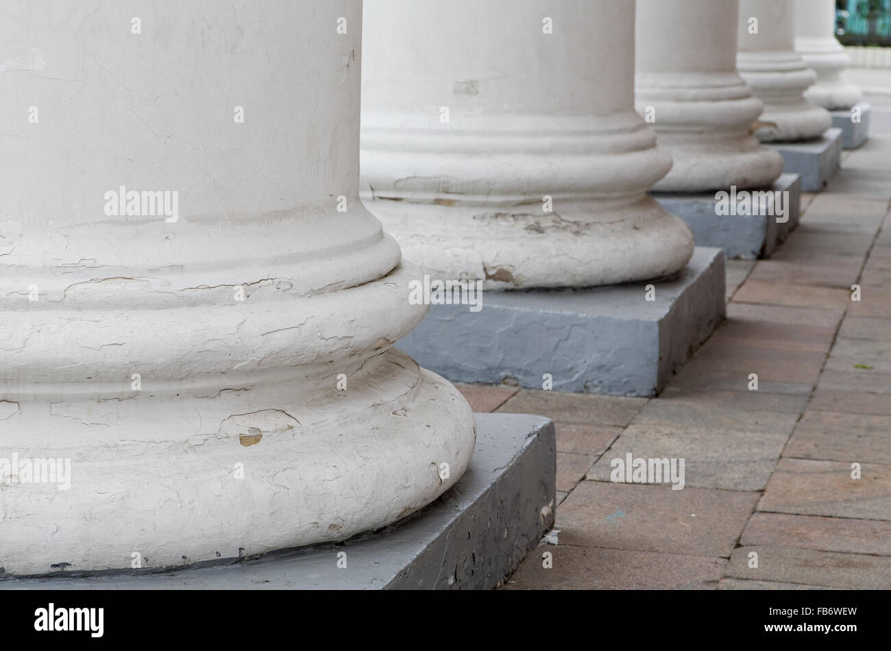pillar old classical style close up Stock Photo - Alamy