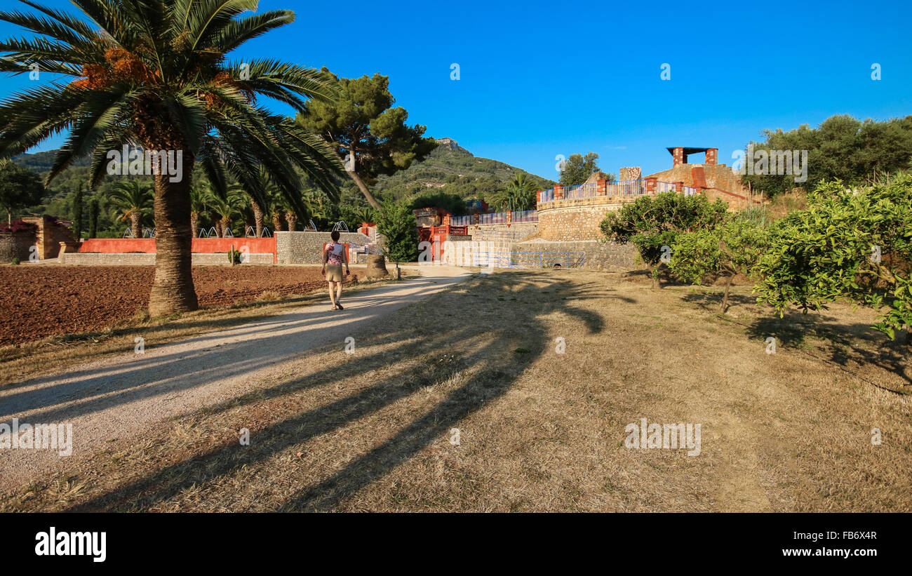 Balearic islands Mediterranean Finca, architecture of Majorca Stock ...
