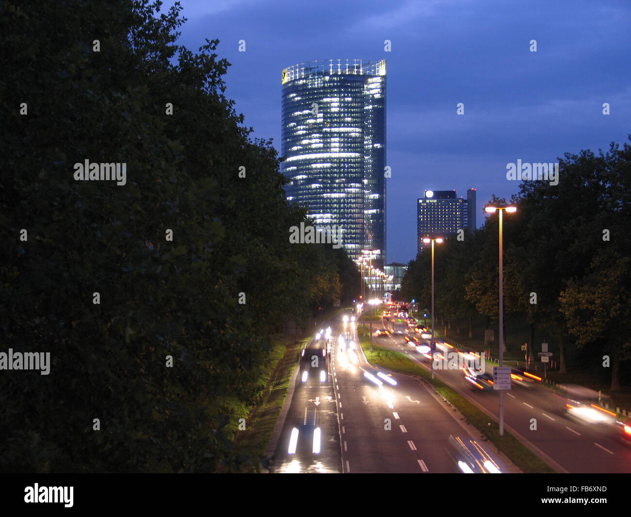Bonn, Germany, Post Tower and UN Tower in early morning Stock Photo - Alamy