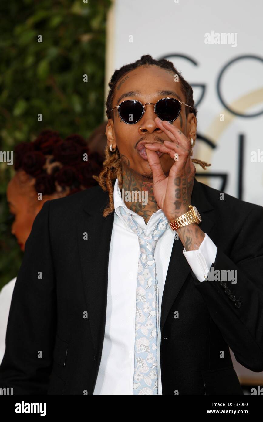 Beverly Hills, California, USA. 10th Jan, 2016. Rapper Wiz Khalifa ...