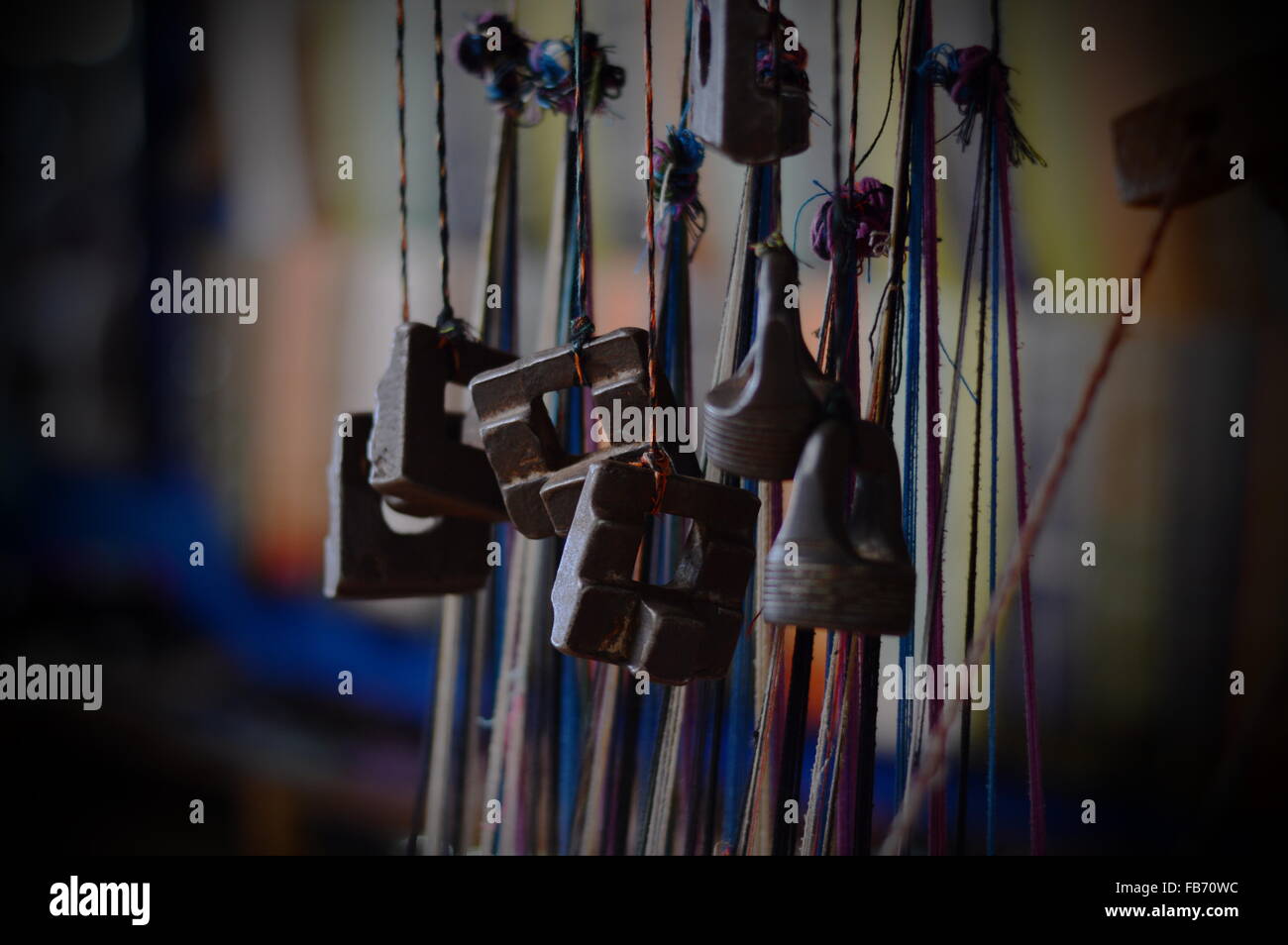 Textiles tapestry weaving loom hi-res stock photography and images - Alamy