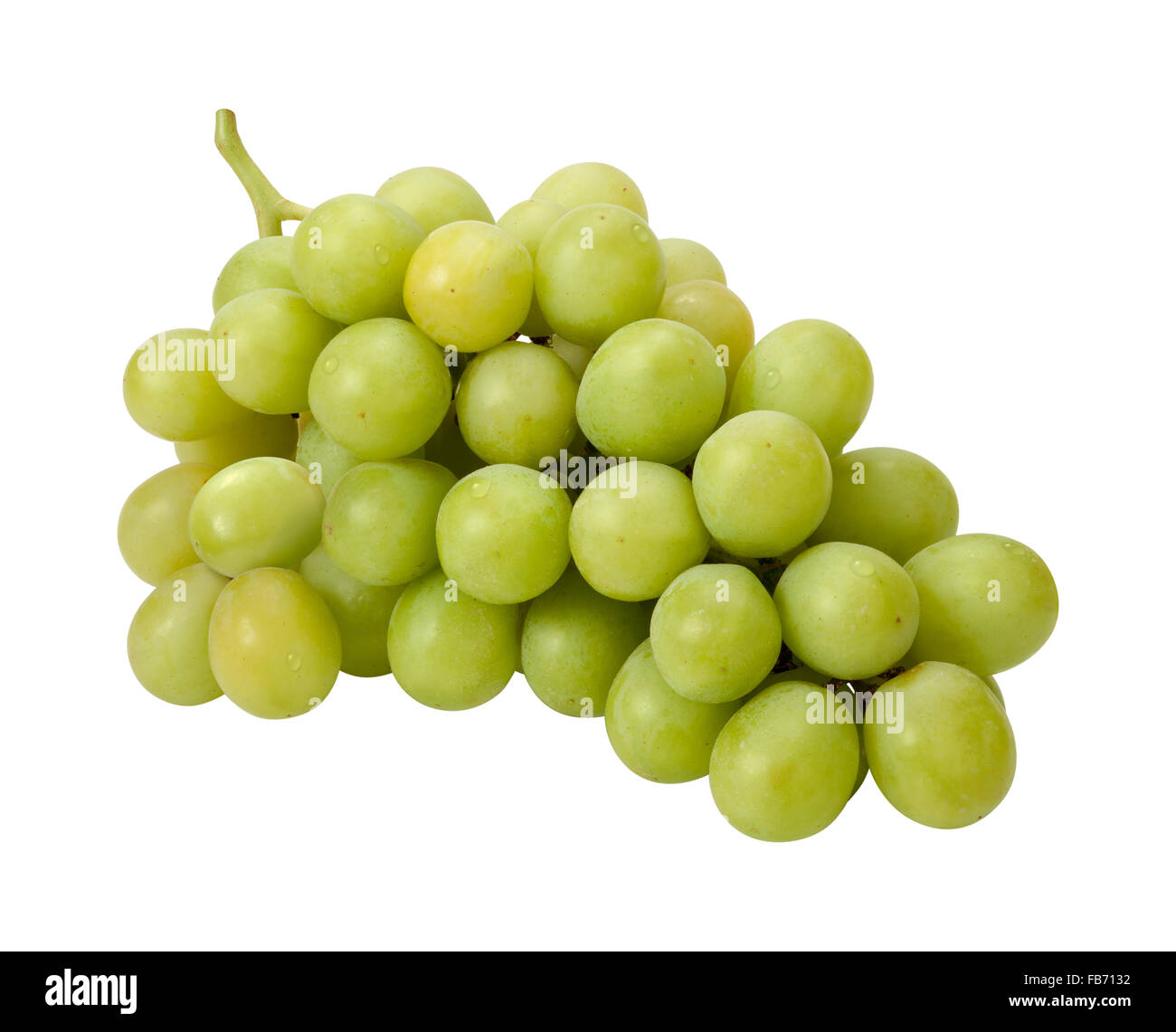 White Grape Bunch and stem Stock Photo - Alamy