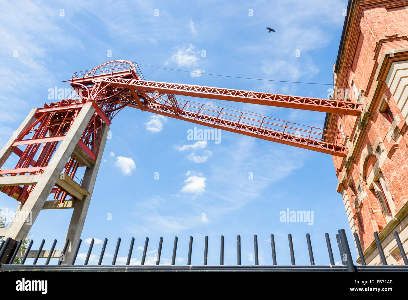 Colliery pit head winding wheel hi-res stock photography and images - Alamy