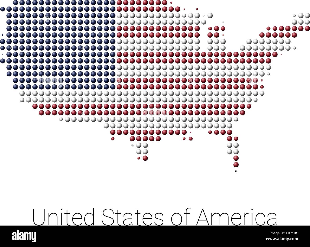 USA Map vector color dotted design Stock Vector Image & Art - Alamy