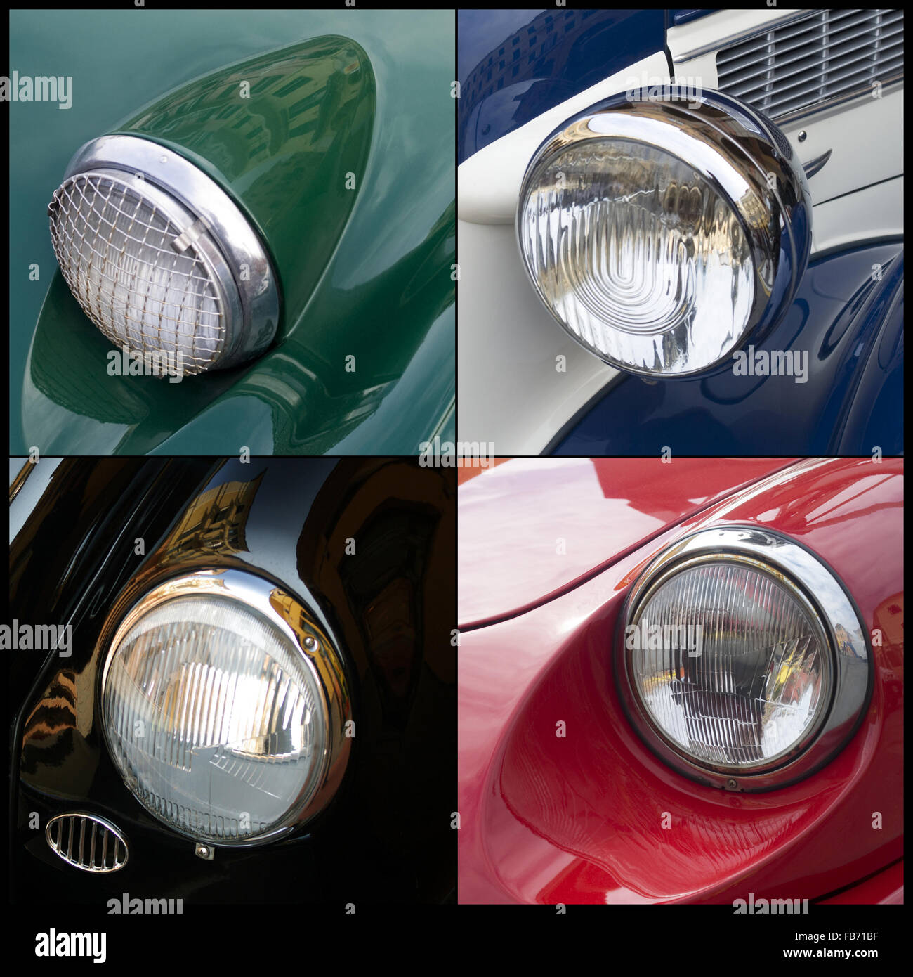 Old timer, headlights Stock Photo - Alamy