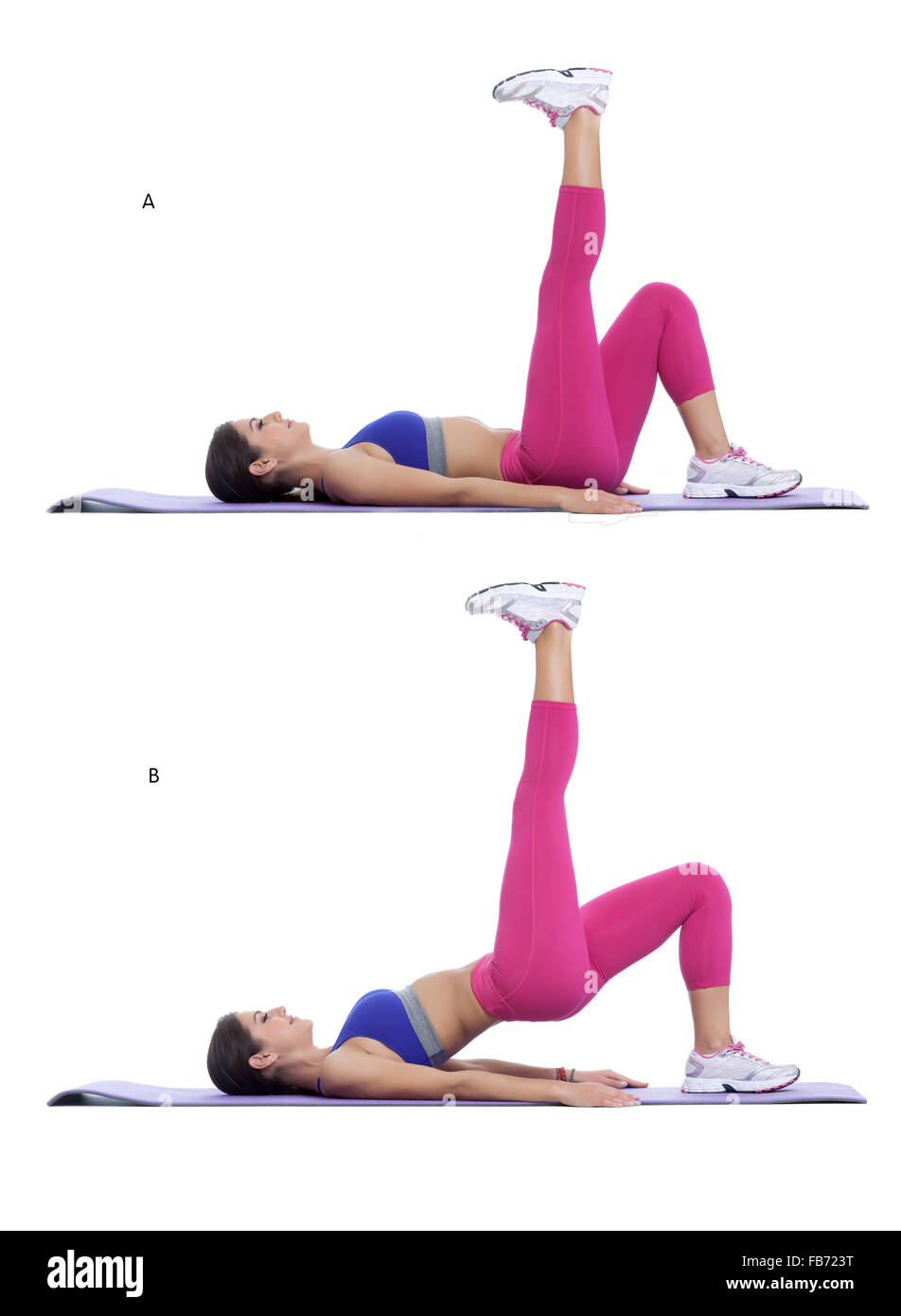 Step by step instructions: With your back on the ground, put one leg ...