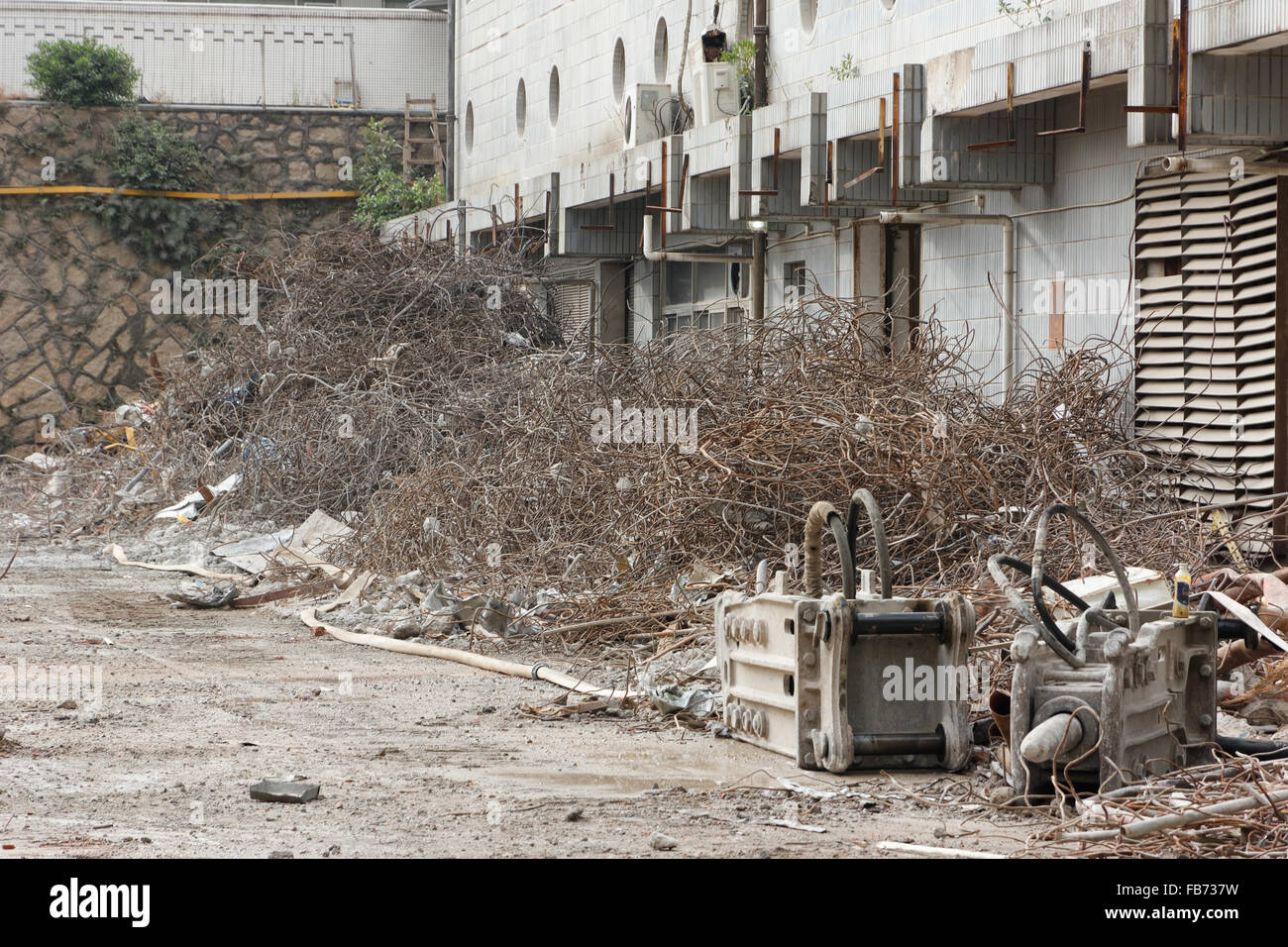 Building demolition site Stock Photo - Alamy