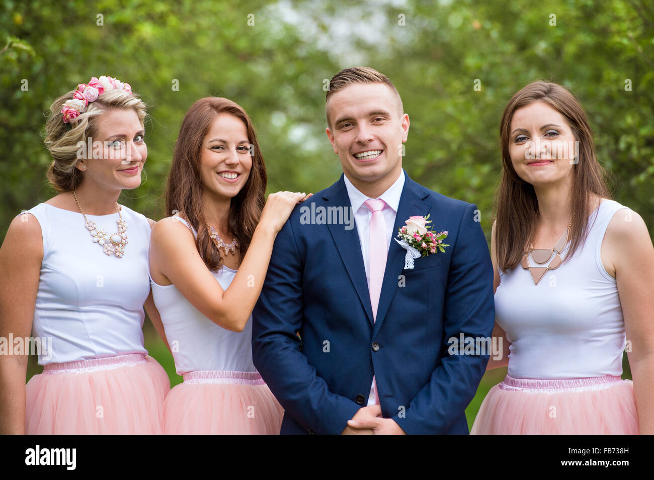 Handsome smiling bridegroom hi-res stock photography and images - Alamy