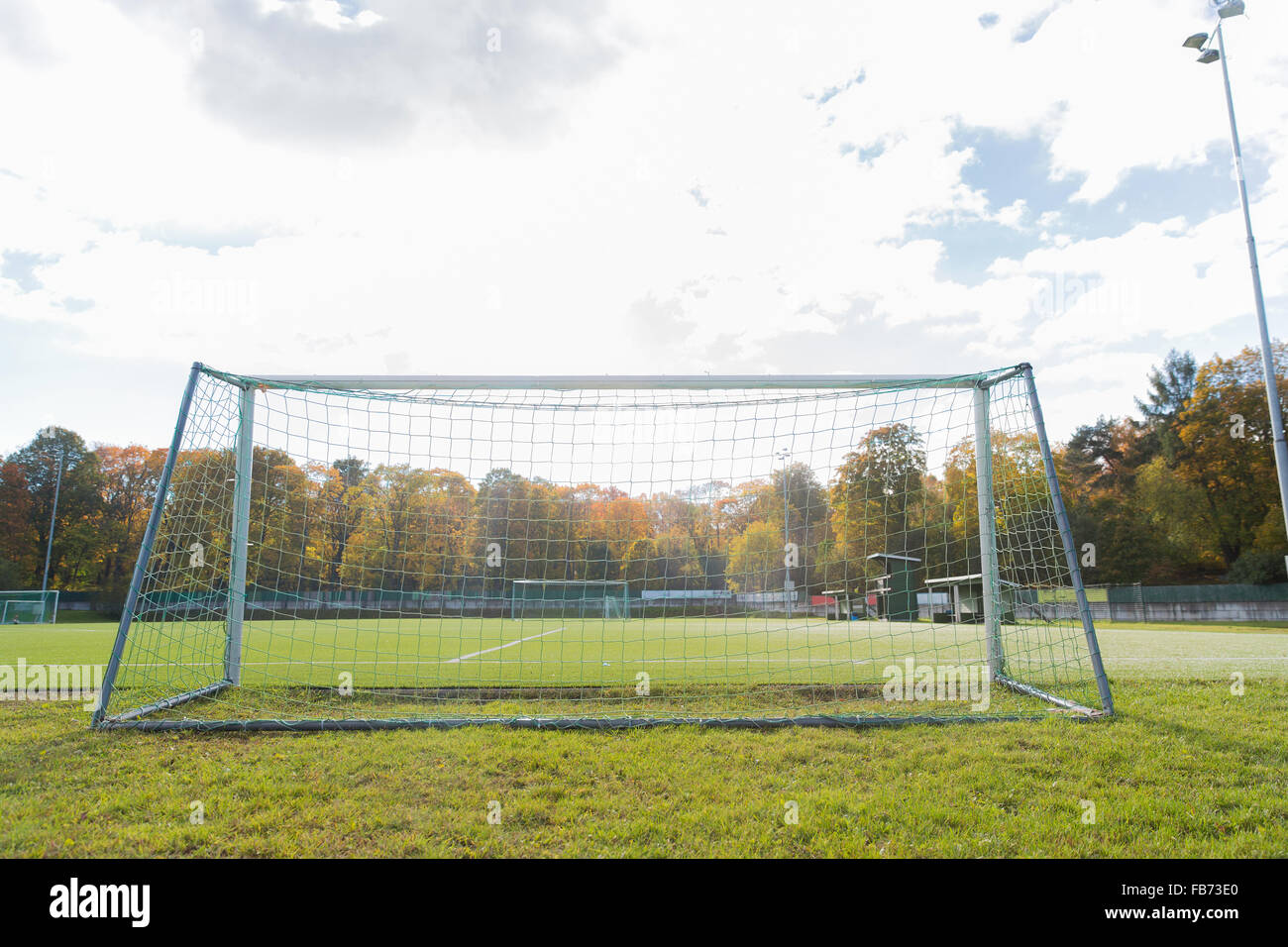 Goal post soccer field competitive sport hi-res stock photography and ...