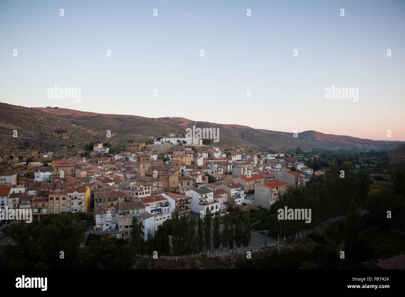 3/10/15 Cervera de Rio Alhama at sunrise on GR93 long-distance path, La ...