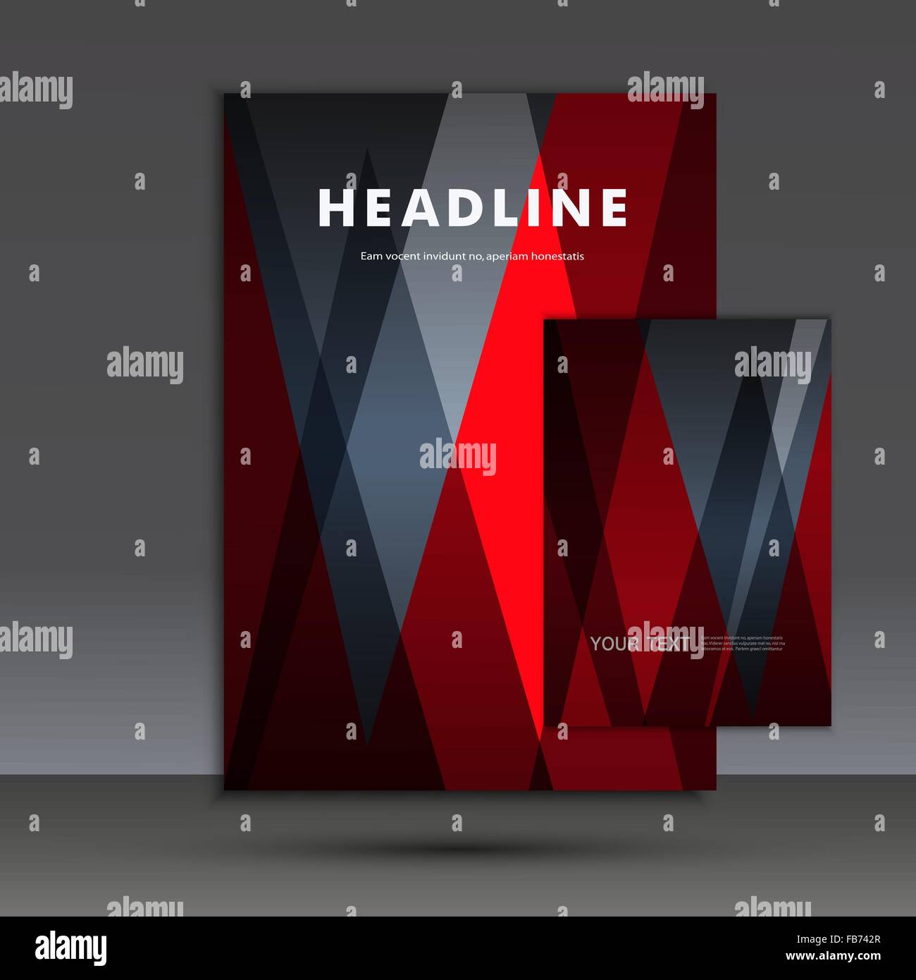 Templates geometric abstract design in A4. Modern vector background ...