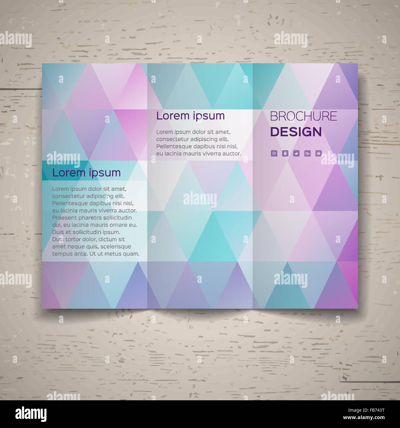Vector template for leaflet Stock Vector Image & Art - Alamy