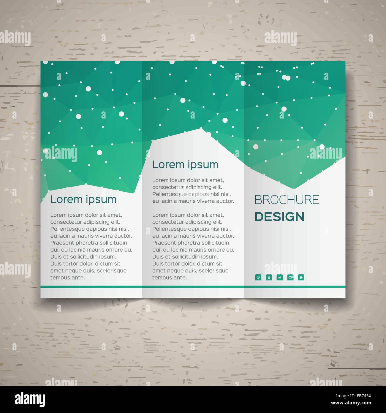 Vector template for leaflet Stock Vector Image & Art - Alamy
