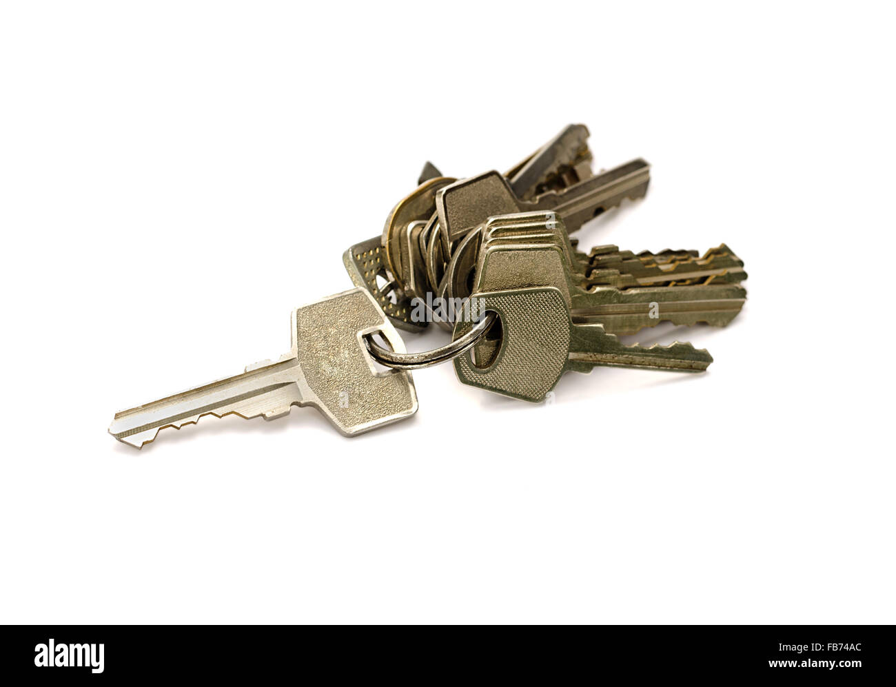bunch of keys the isolated Stock Photo - Alamy