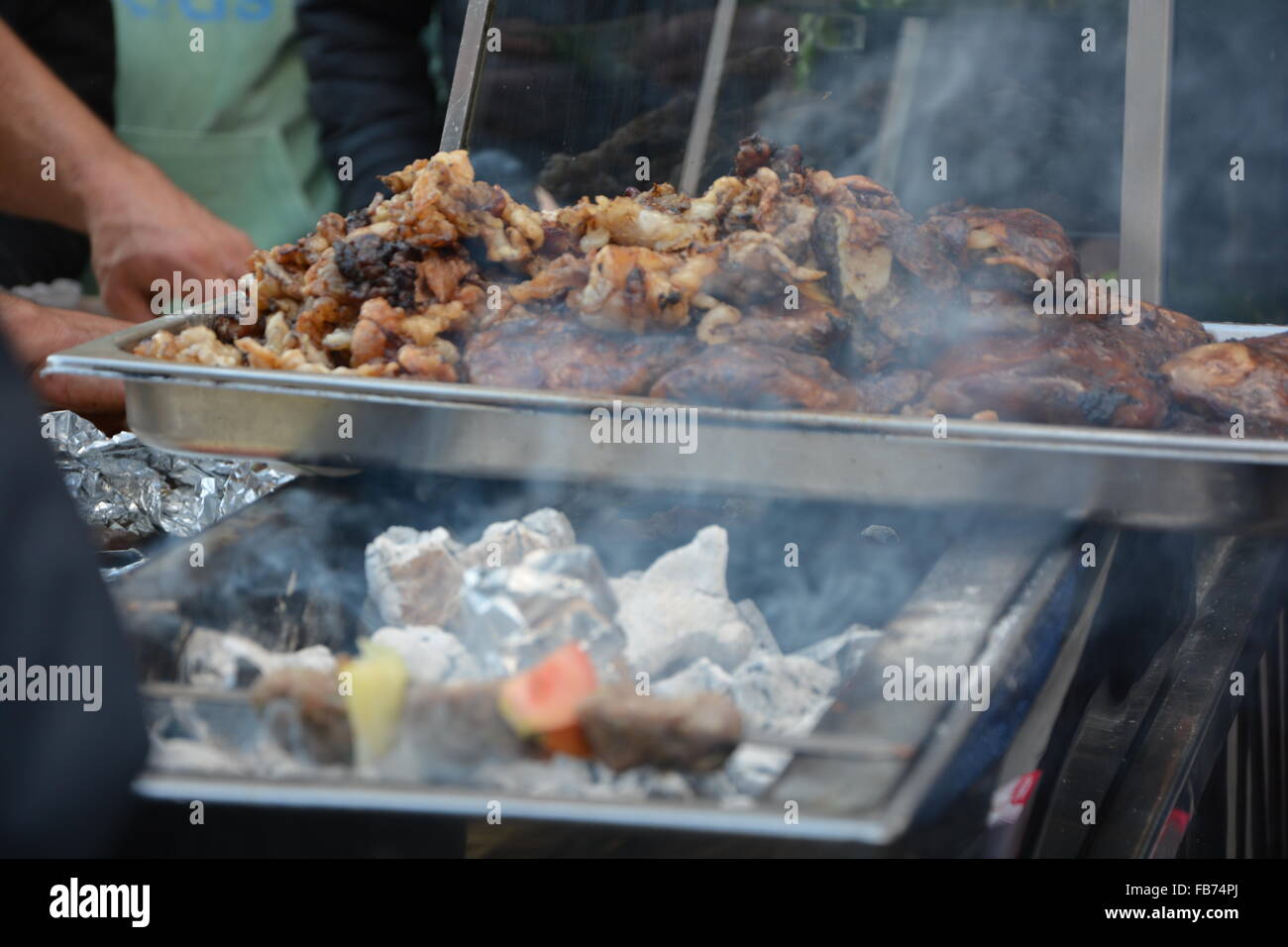 barbecue in the streets of Jerusalem Stock Photo - Alamy