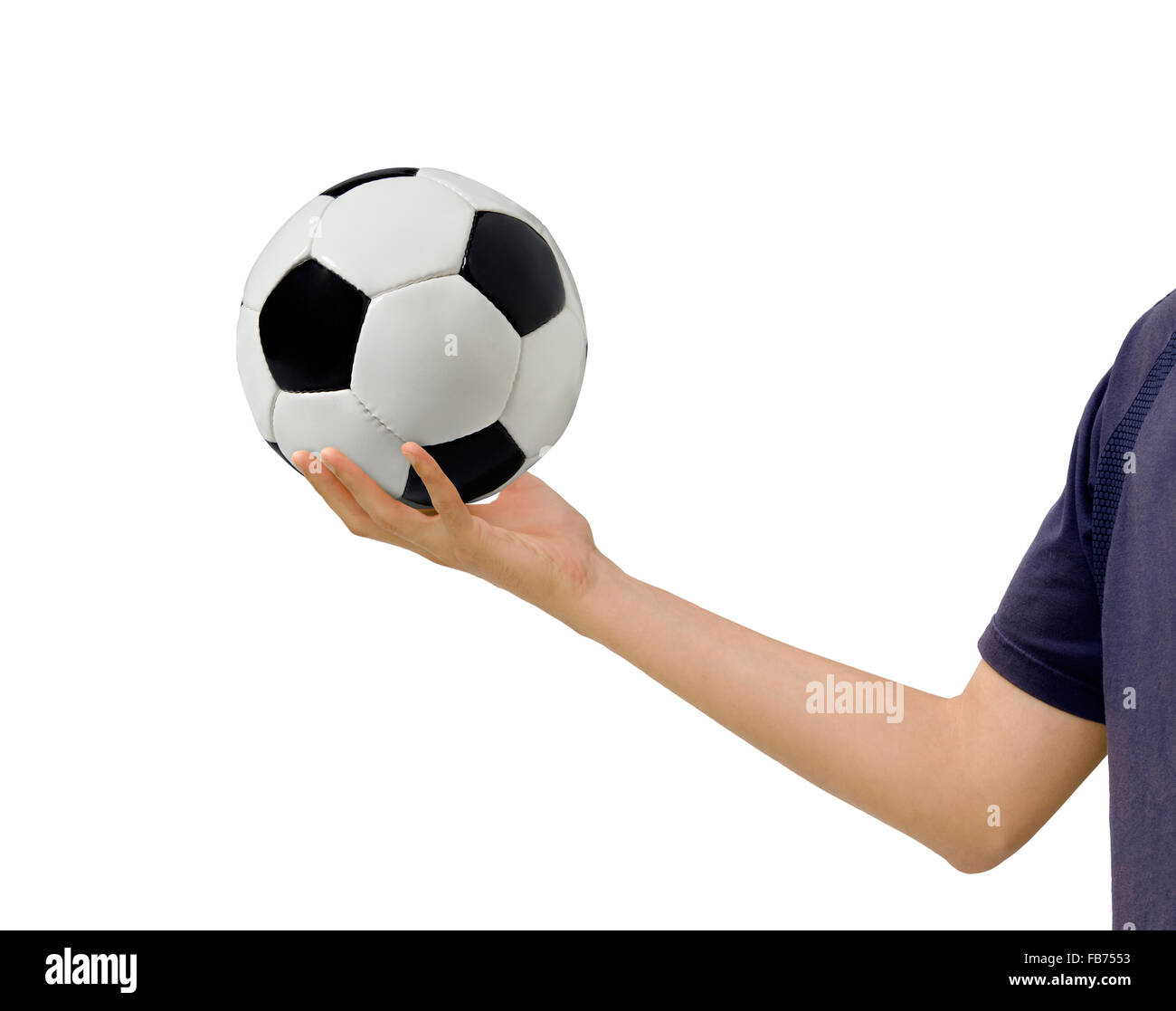 Hand holding black white ball hi-res stock photography and images - Alamy