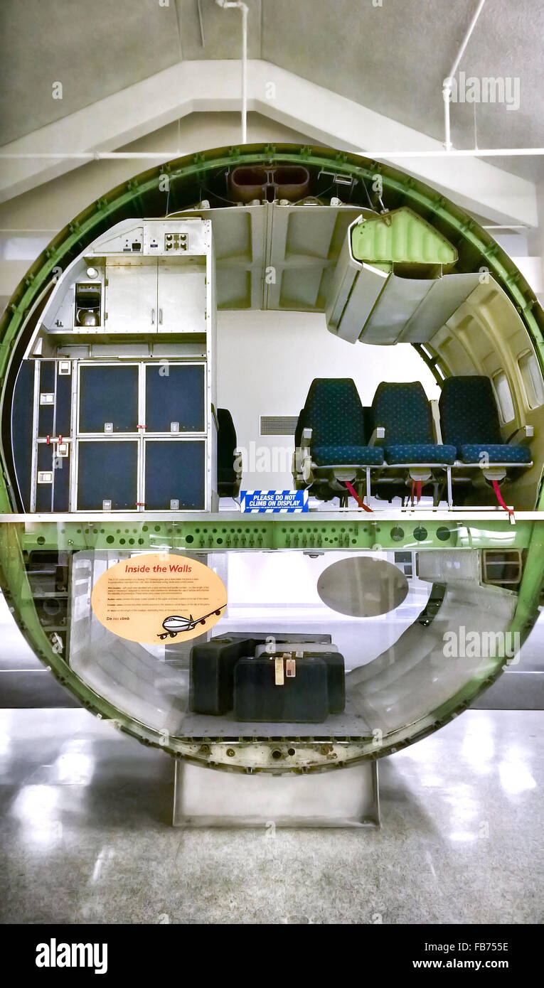 Syracuse, New York, USA.October 21,2015. Fuselage of a Boeing 727 ...