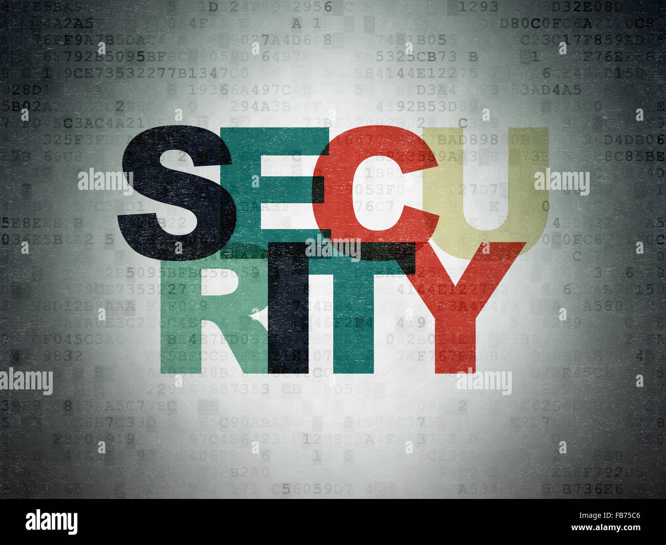 Safety concept: Security on Digital Paper background Stock Photo - Alamy
