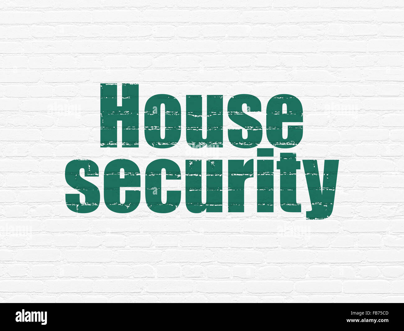 Privacy concept: House Security on wall background Stock Photo - Alamy