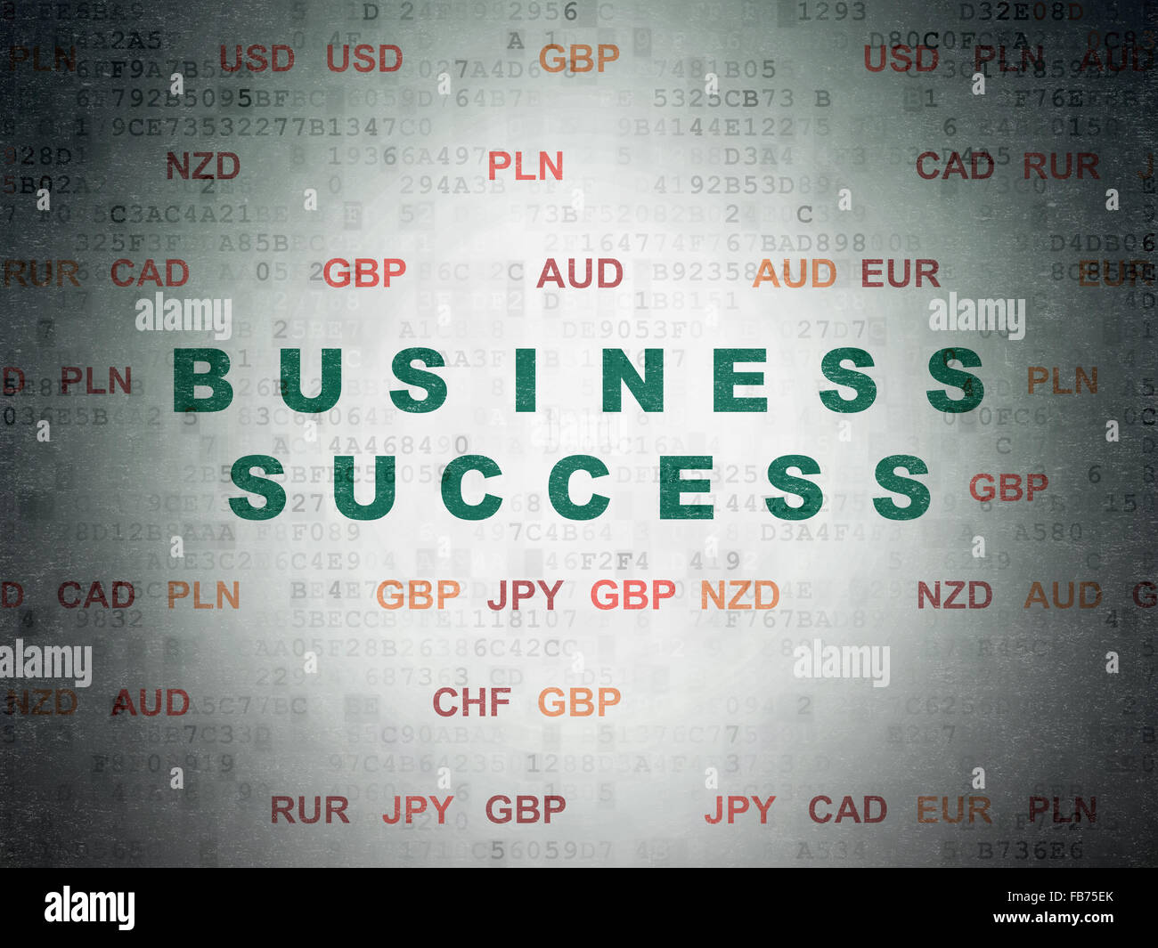 Business concept: Business Success on Digital Paper background Stock ...