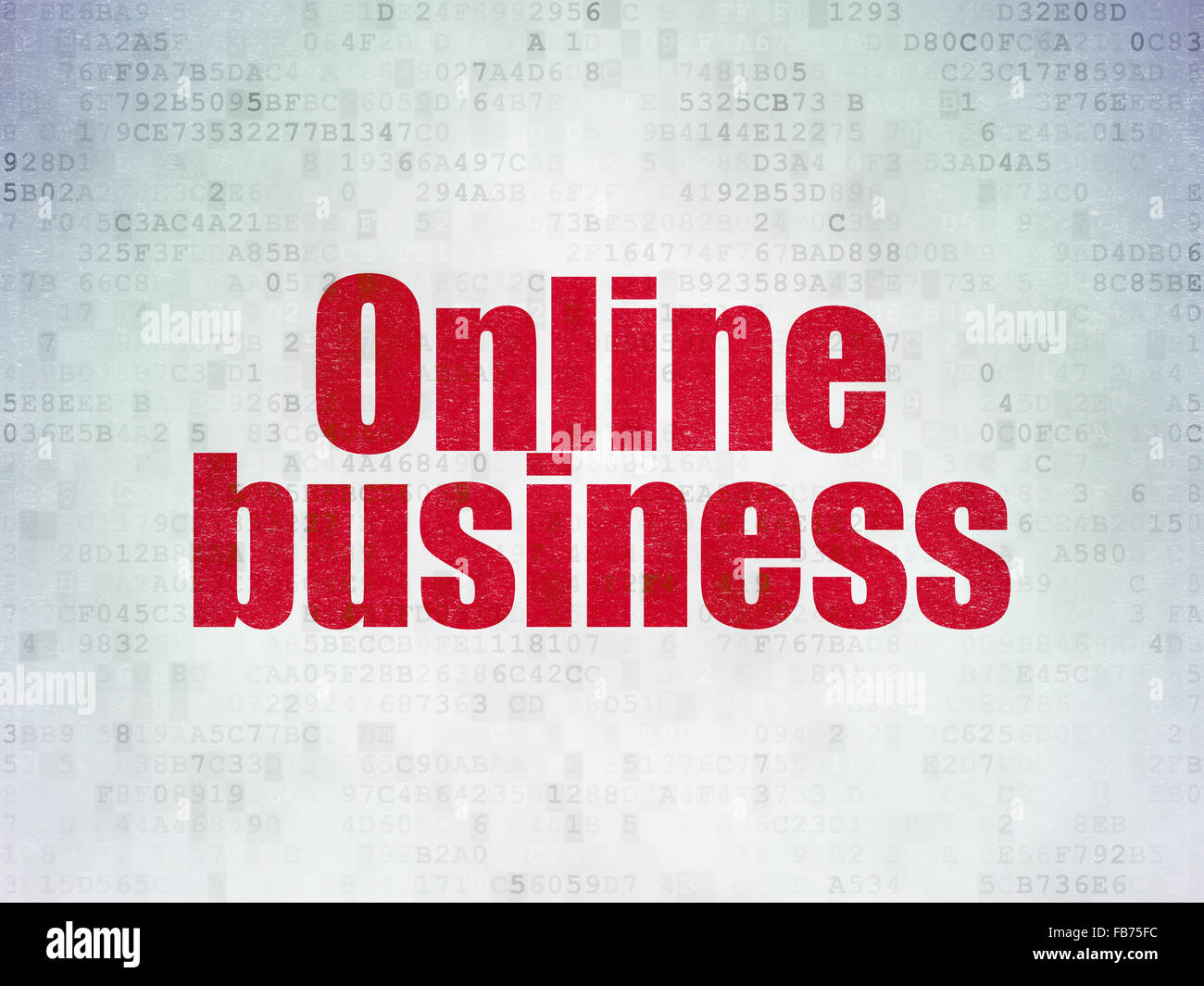 Finance concept: Online Business on Digital Paper background Stock ...