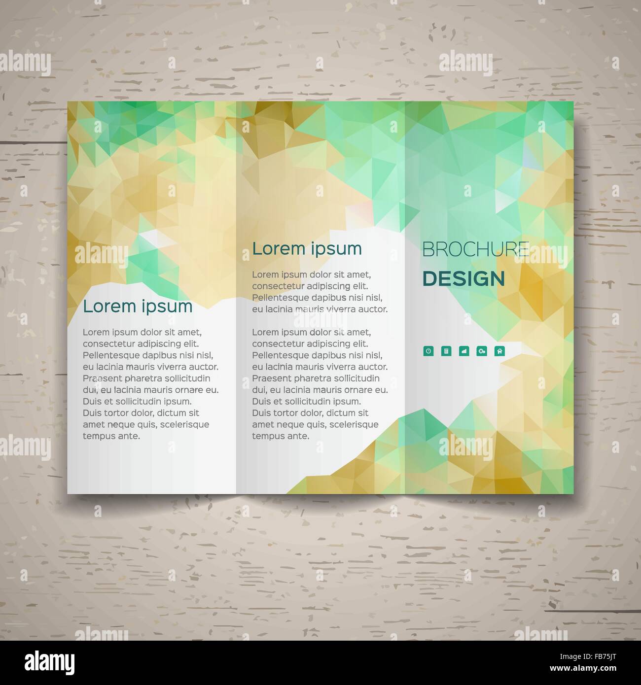 Vector template for leaflet Stock Vector Image & Art - Alamy