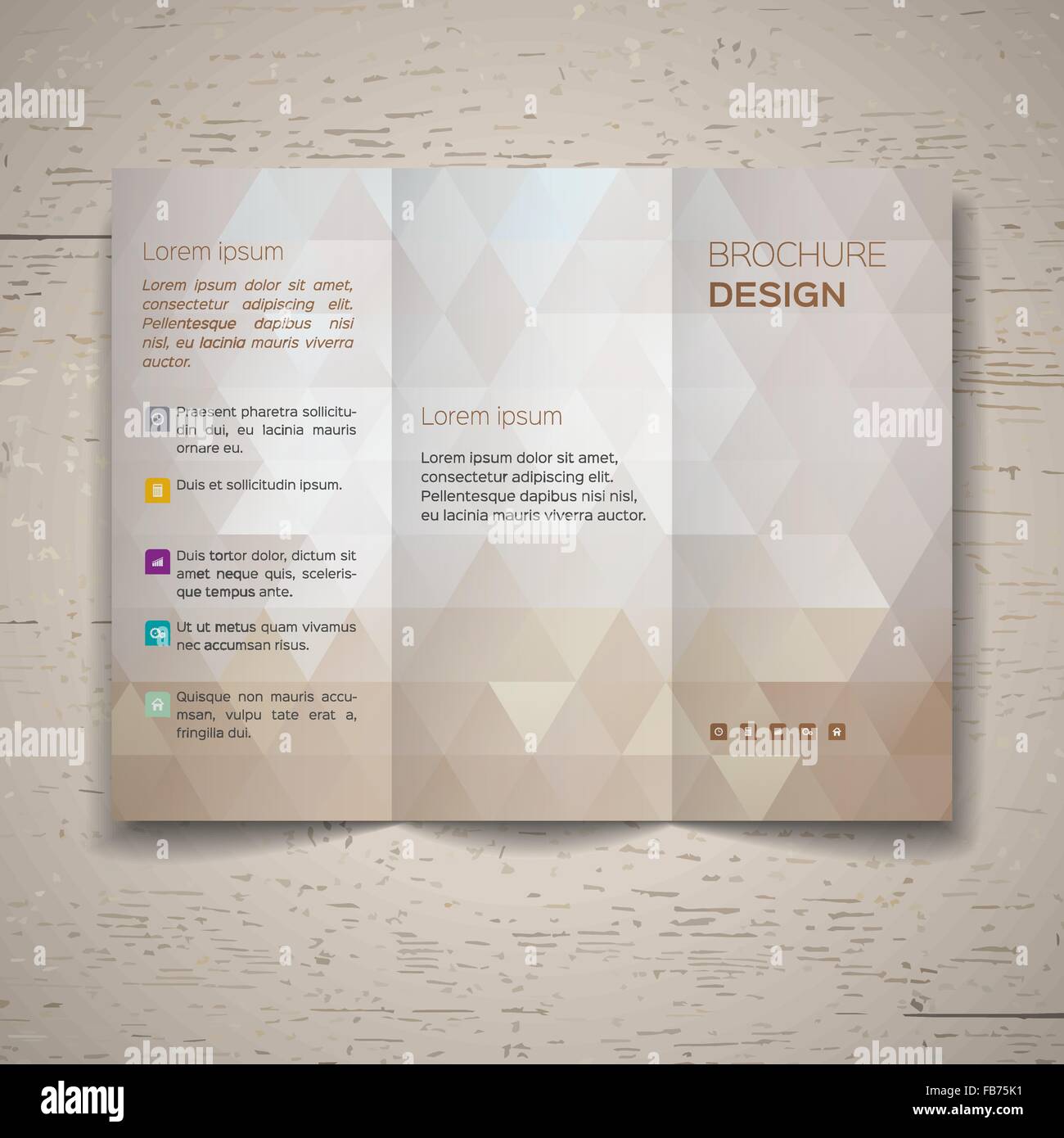 Vector template for leaflet Stock Vector Image & Art - Alamy